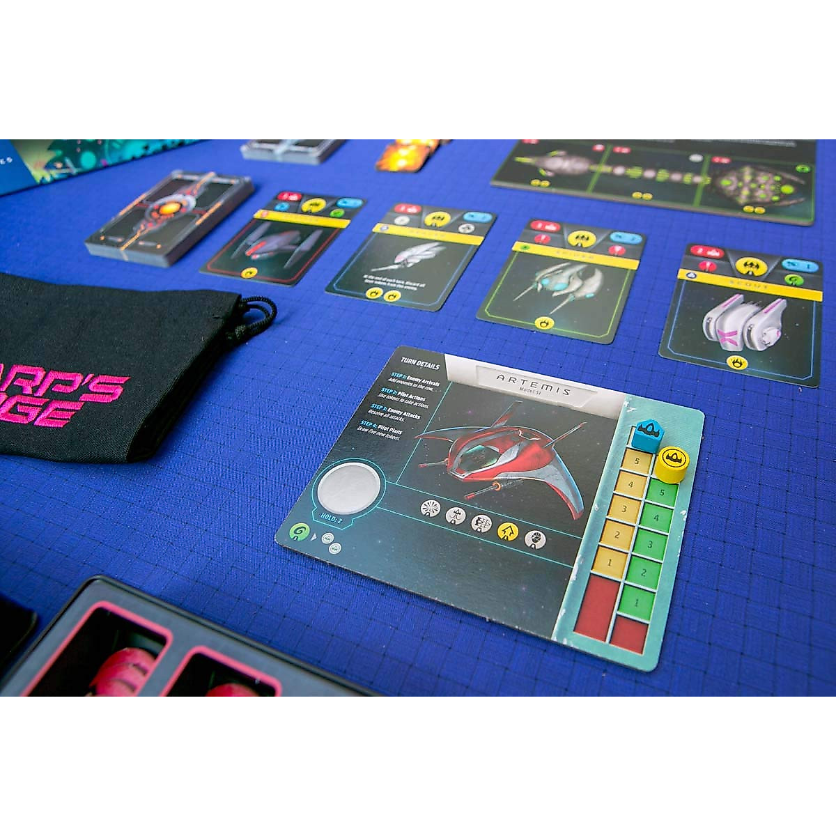 Renegade Game Studios Warp's Edge | A Solo bag-building Game of Epic Space Combat for Ages 10+