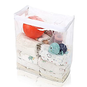 GXaryFulin Clear Storage Bags, Vinyl Storage Bags for Sweaters, Clothes, Blankets 12.6x10.23x5 Inch Set of 5