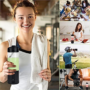 Black Portable Blender, 1-pack, 530 ml (17.90oz)