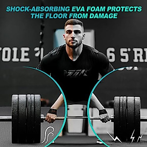 Mat Block Interlocking Foam Tiles Puzzle Mats for Floor 24 SQ FT, 1/2 Inch, 6 Tiles, EVA Gym Mat Flooring Exercise Equipment Mat for Home Gym Equipment, Grey