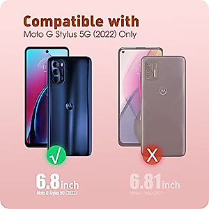 i-Blason Cosmo Series Designed for Moto G Stylus 5G Case (2022) [Not for 4G Version& 2020/2021 Version], Slim Stylish Protective Case with Built-in Screen Protector (Marble)