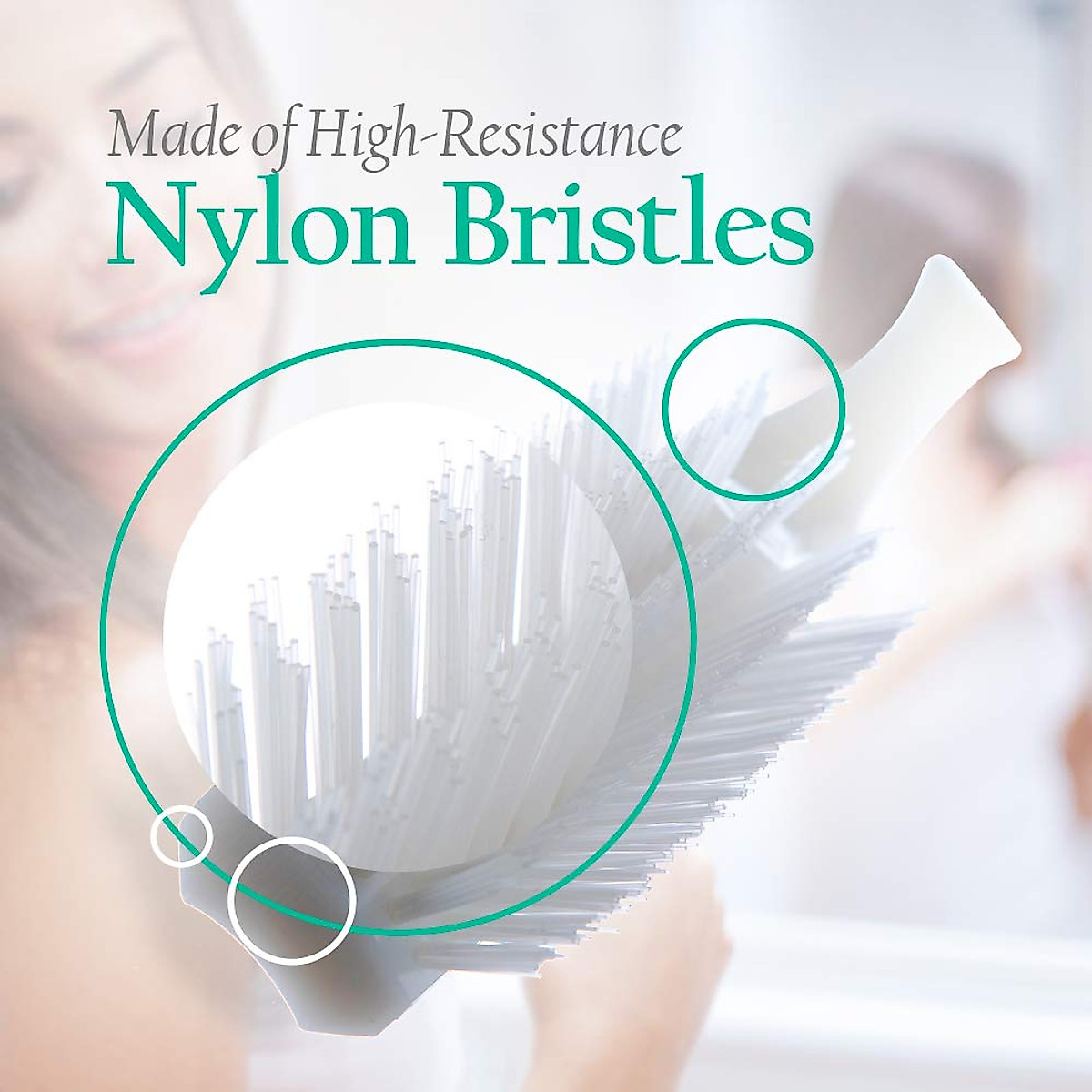 STANLEY HOME PRODUCTS Essentials Ladies Hairbrush - Durable Nylon Block & Bristles - Premium Quality 5 Row Hair Brush Glider - Designed for All Hair Types