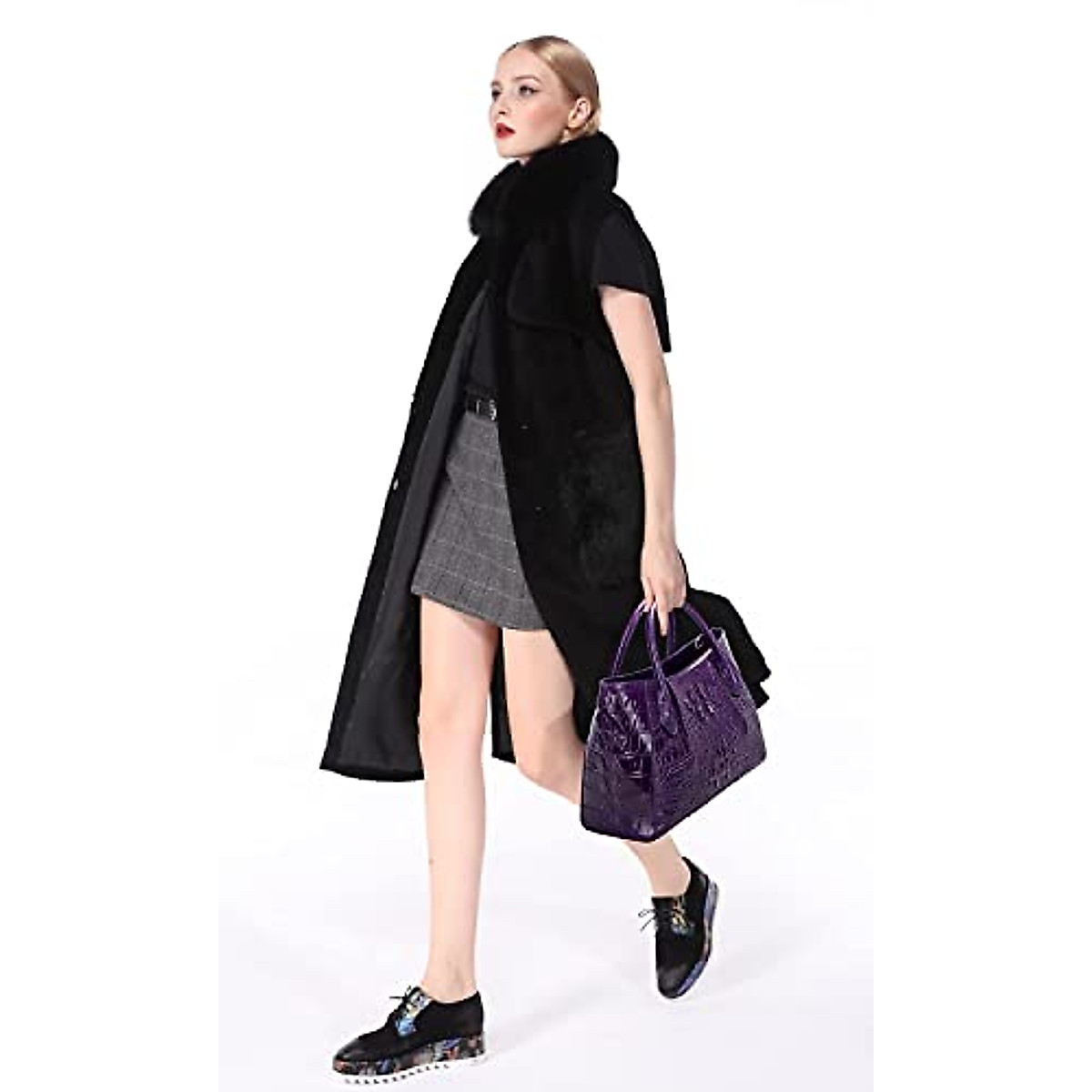 PIJUSHI Women Handbags Crocodile Top Handle Bag Designer Satchel Bags For Women Wristlet Wallet for Women Crocodile Leather Wallet Ladies Clutch Purse