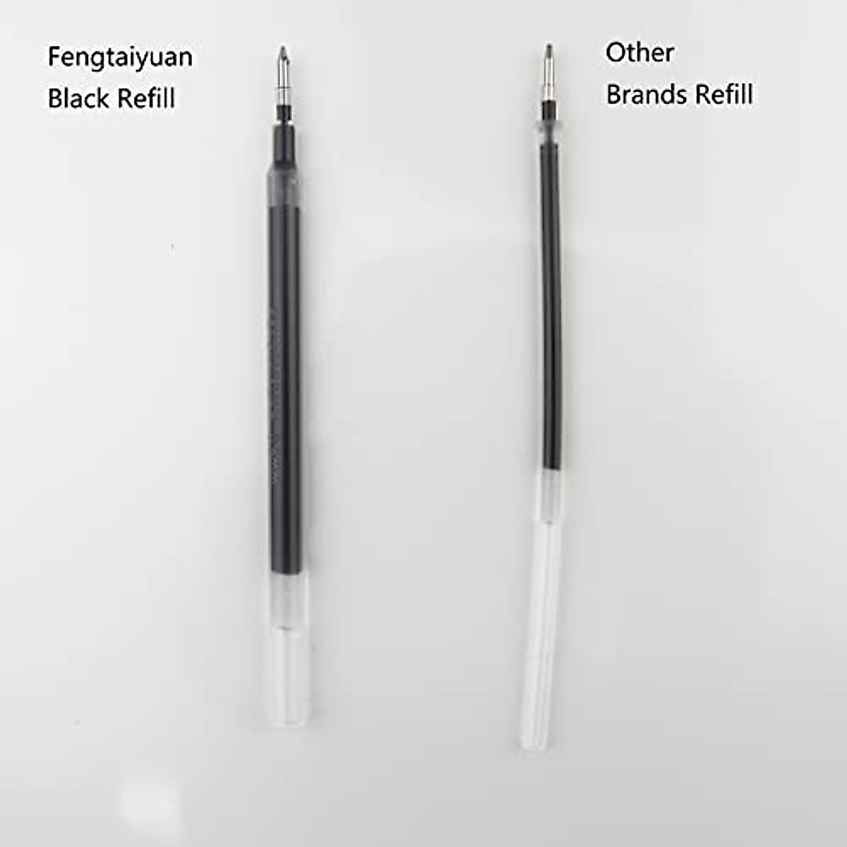 Fengtaiyuan P18, 0.5mm Black Gel Pens, Gel Ink Rollerball Pens for Office, Extra Point, Matt Type, 18 Pack