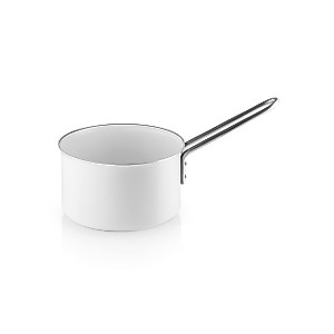 Eva Trio White Saucepan, Aluminum with Ceramic Coating, 1.8-Liter, 16cm