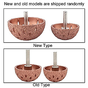 Bowl Type Tire Buffing Wheel, 1.65" & 2.15" Grinding Head Tungsten Steel Buffing Wheel for Pneumatic Tire Repair, Furniture Polish, Rust Paint Removal Tools(2Pcs)