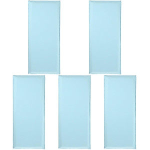 DECHOUS 3D Anti-Collision Wall Padding for Kids, 5Pcs Upholstered Wall Panels, Peel and Stick Headboard Panels Nursery Playroom Soft Wall Padded for Kids Room Wall Protection