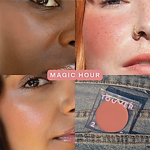 Tower 28 BeachPlease Luminous Tinted Balm, MAGIC HOUR | Multi-Purpose Cheek and Lip Cream Blush in Rosy Nude | Dewy Finish | Green Tea and Aloe Vera Extract