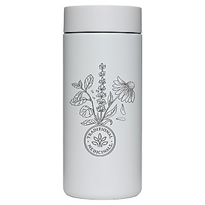 Traditional Medicinals - Miir 360 Traveler Stainless Steel Double-Wall Vacuum Insulated Tumbler, White, 12 Fluid Ounces