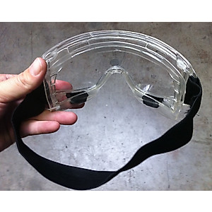 Clear Lens Work Goggle Elastic Strap Clear Lens Ski Goggle Universal Fit Safety Goggle