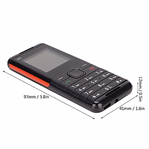 Diyeeni Seniors Unlocked Cell Phones, 2G Large Button Mobile Phone with 1.44in Screen, Dual SIM Card Phone for Elderly, with Lanyards, Support Flashlight, Camera, Sound Recording,(US Black)