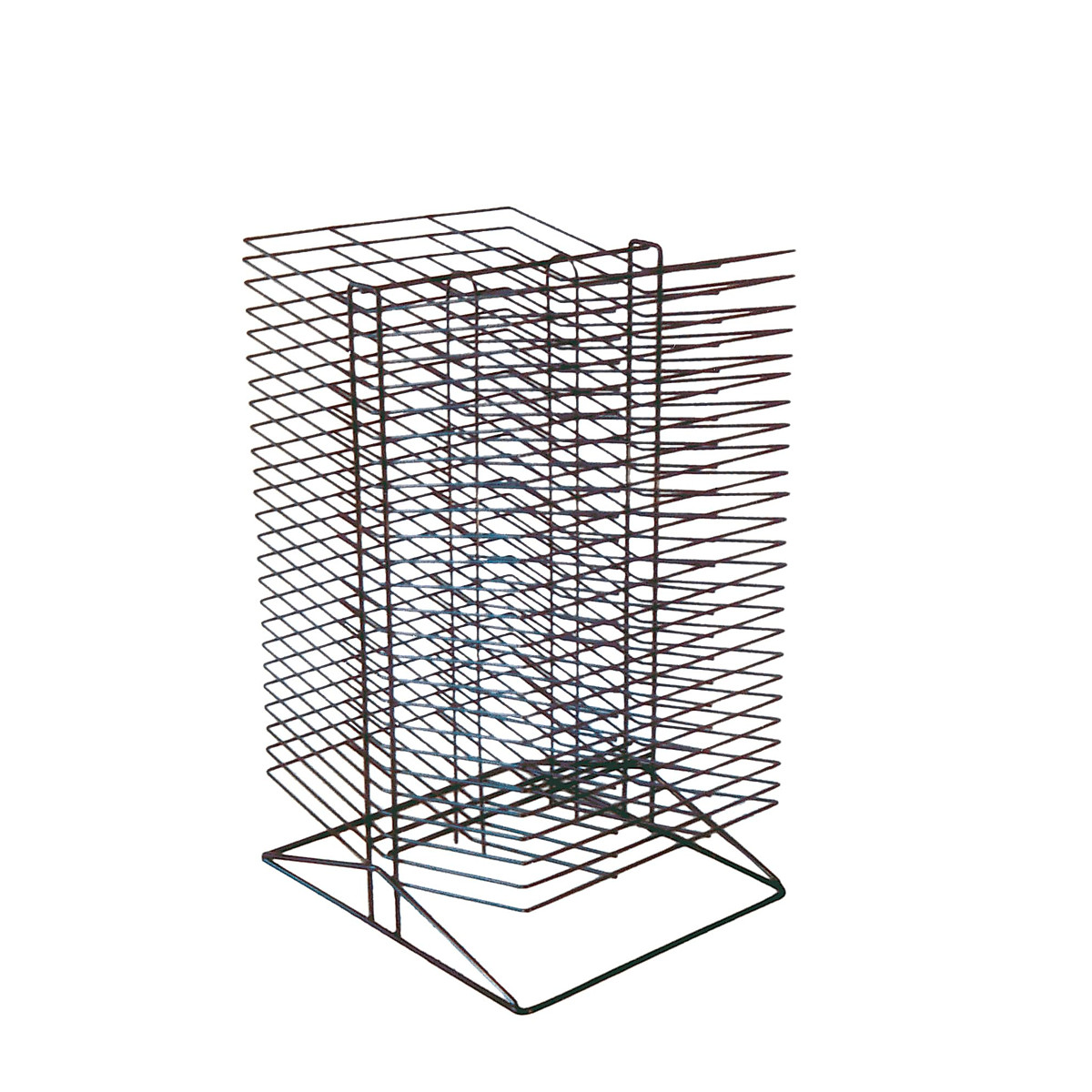 Sax All-Steel Double Sided Wire Drying Rack, 50 Shelves, 17 x 20 x 30 Inches, Steel, Black - 216782