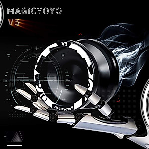 Pro Yoyo V3 - Aluminum Yoyo, Responsive & Unresponsive, Ideal for Kids + Strings + Bag + Bearing + Tool (Black)