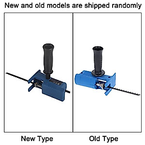Reciprocating Saw Attachment, Portable Reciprocating Saw Adapter Electric Drill Modified Tool Jig Saw Attachment Hand Tools with 3 Saw Blades for Wood Metal Plastics Cutting