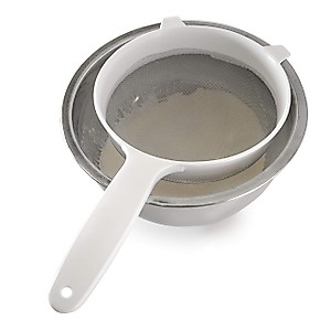 Norpro Stainless Steel Strainer, 8-1/2", 8.5", White