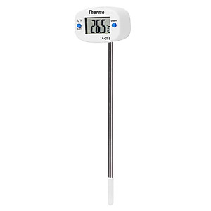 2Pcs Food Cooking Thermometer TA288 Long Probe Digital Meat Temperature Measuring Device for Kitchen BBQ and Grill, -50-300℃