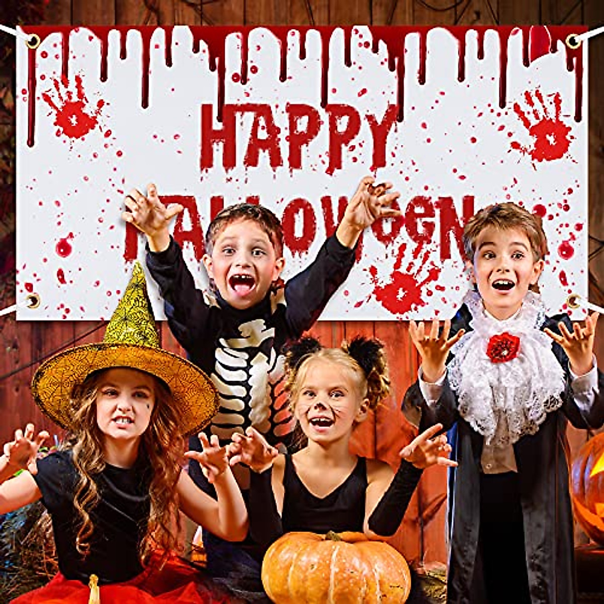 3 Pieces Blank Banners Large Signs 2 x 4 Ft 2 x 6 Ft 1.6 x 9.8 Ft Polyester Oxford Cloth Banner DIY White Blank Banner with Hanging Rope for Indoor Wall Outdoor Party Business Office, Easy Hanging