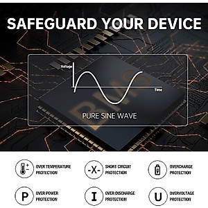 OUKITEL Portable Power Station CN505, 500W(Peak 1000W) 614Wh, LiFePO4 Power Station with 110V AC Outlets, Solar Generator for Camping Home RV Travel