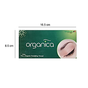 Organica Threading Thread - Pack of 2 (8 Spools in Each Box) with Scissor by Behal International
