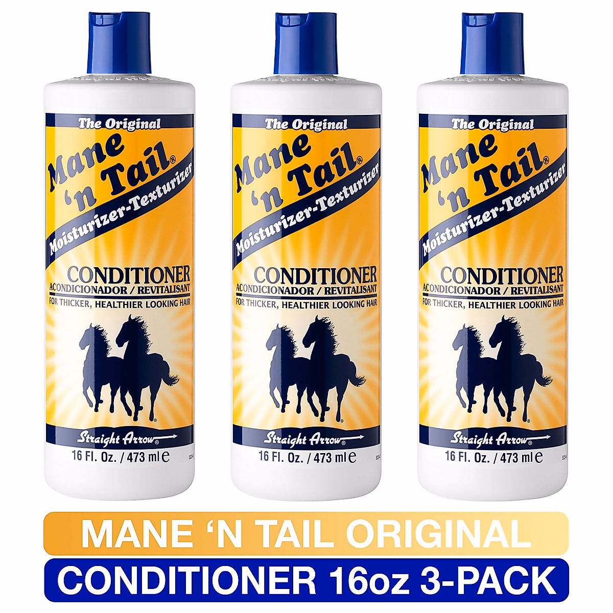Mane 'n Tail Original Formula For Thicker Fuller Hair 16 oz (3 Pack Conditioner)