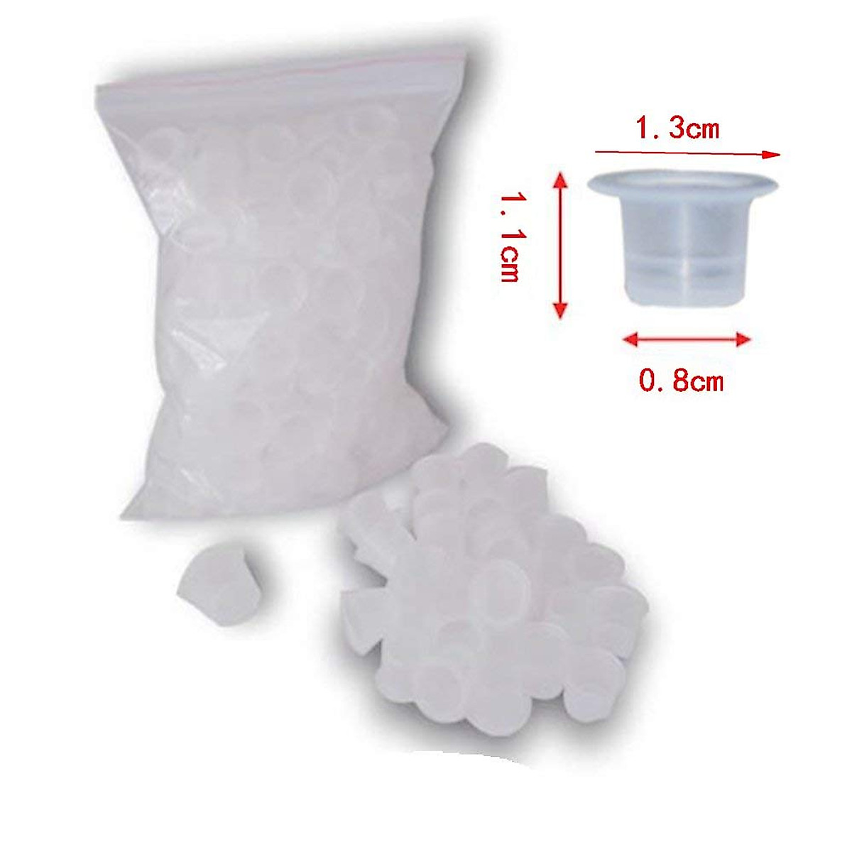 Ink Caps,1000pcs Disposable Tattoo Ink Caps Medium 13mm Tattoo Supplies for Tattoo Ink
