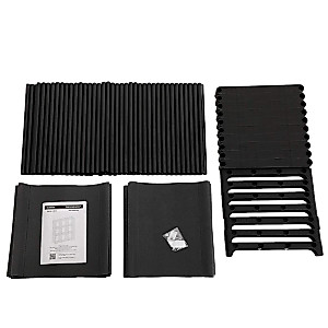 Cube Storage Organizer, 6 Cube Modular Shelves Storage Organizer, DIY Closet Storage Rack for Books Clothes Toys Shoes Arts(Black)-Wishwill