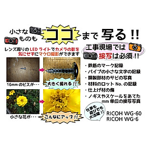 RICOH Waterproof Digital Camera WG-60 Black 14m Withstand Shock 1.6m Cold -10 BK 03825