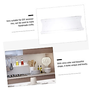 Cabilock 3pcs Shelf Wall Mounted Acrylic Rack Storage -Mounted Mounted Hanging Rack