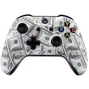 MODDEDZONE Custom MODDED Wireless Controller for Xbox One S/X and PC - With Unique Smart Mods - Best For First Person Shooter Games - Handcrafted by Experts in USA with Unique Design - Benjamins