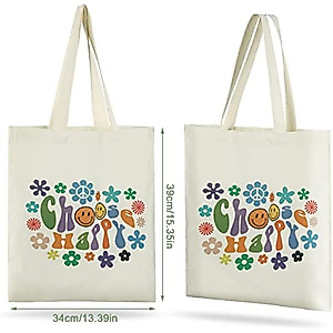 Vajdlpq Canvas Tote Female Aesthetic Reusable Grocery Shopping Bag Cute School Shoulder Bag Beach Bag Preppy Book Tote Gift for Female Girly Girls