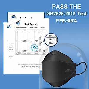 VERNASSA KN95 Face Mask 50 PCS, Breathable Comfortable Masks, Against PM2.5 Disposable Masks
