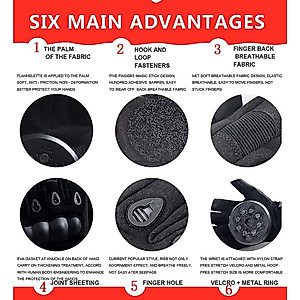 LOSENKA Skateboard Gloves with Sliders，Standard Longboard Downhill Slide Gloves Skate Gloves with 2 Slider Puck Set (Black)