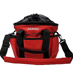 Premium Horse Grooming Kit | 9 Piece Durable Hair groomer Brush Set. Perfect Horse Gift For Beginners or Professional (Red)