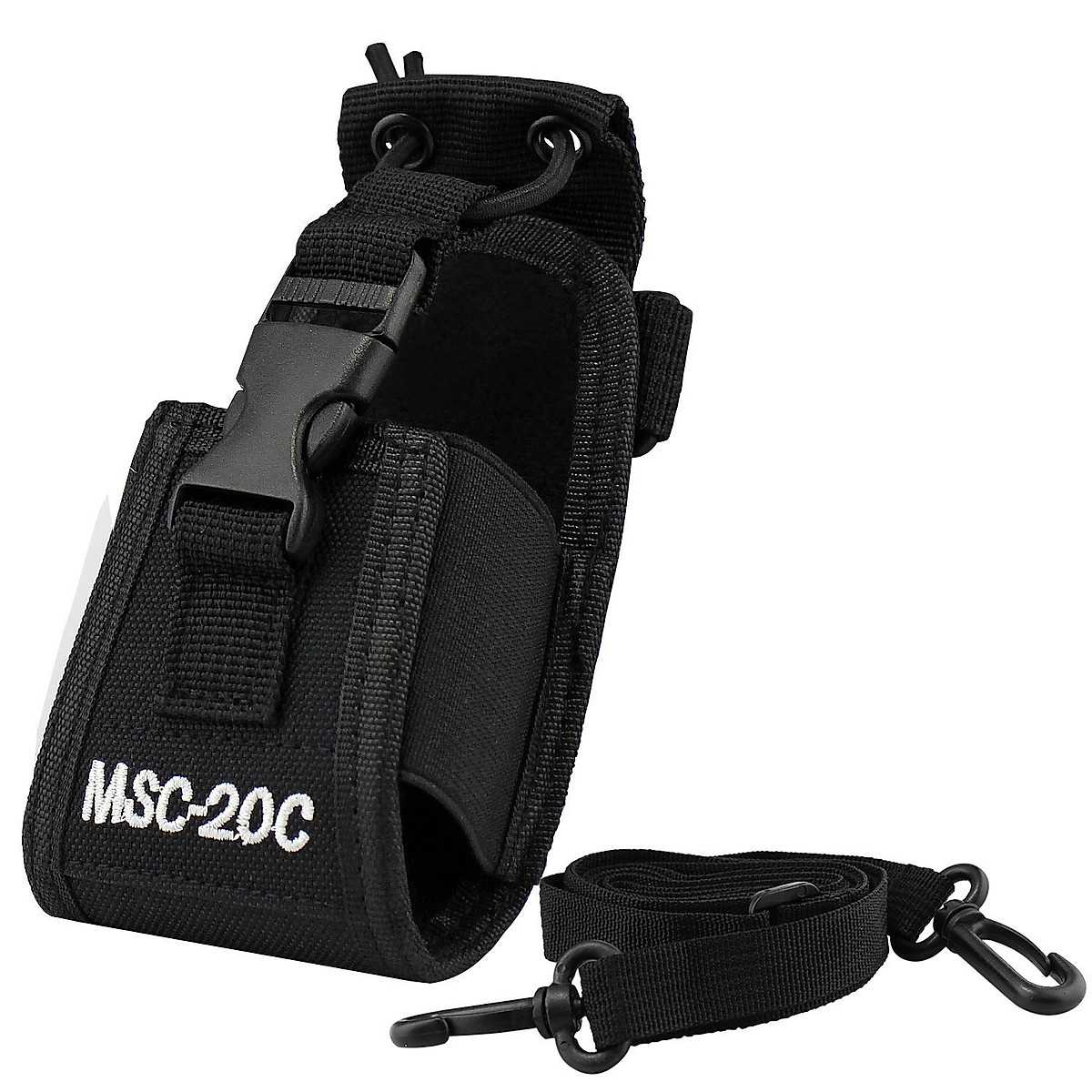 abcGoodefg 3 in1 Radio Holder Holster Case Pouch Bag for GPS Kenwood Motorola baofeng UV5R UV82 UV5RA 888S Retevis H777 Two Way Radio Walkie Talkie MSC 20C (2Pack)