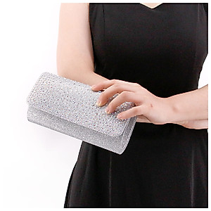 Naimo Womens Sequin Evening Purse Wedding Party Clutch Bag