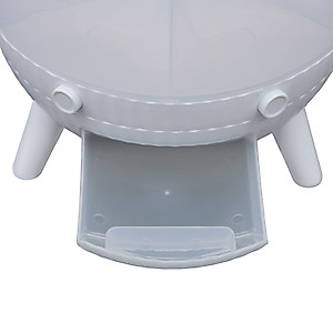 LOYALHEARTDY 6-Grid Rice Dispenser 360° Rotating Rice Grain Dispenser Dry Grain Storage Container Tank Food Dispenser Kitchen for Grains, Rice, Beans, Coffee Beans