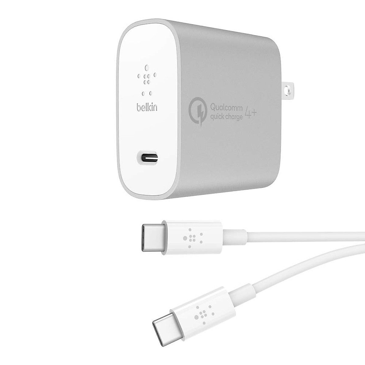 Belkin Boost Charge 27W Quick Charge 4+ Home Charger with 4ft/1.2m USB-C to USB-C Cable