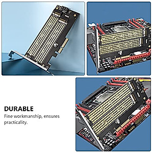 DIKACA Computer Adapter X for Dual-Bay B- I- and -Slot Express Hard Dual- Ssd Drive E I M-Key I-e Slot Bay Converter Ie State Adapter B-Key M M- Motherboard to Key Hard Drive Ssd Hard Drive Ssd