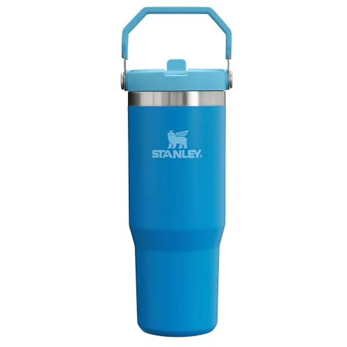 Stanley IceFlow Stainless Steel Tumbler - Vacuum Insulated Water Bottle for Home, Office or Car Reusable Cup with Straw Leak Resistant Flip Cold for 12 Hours or Iced for 2 Days, Azure, 30 OZ / 0.89 L