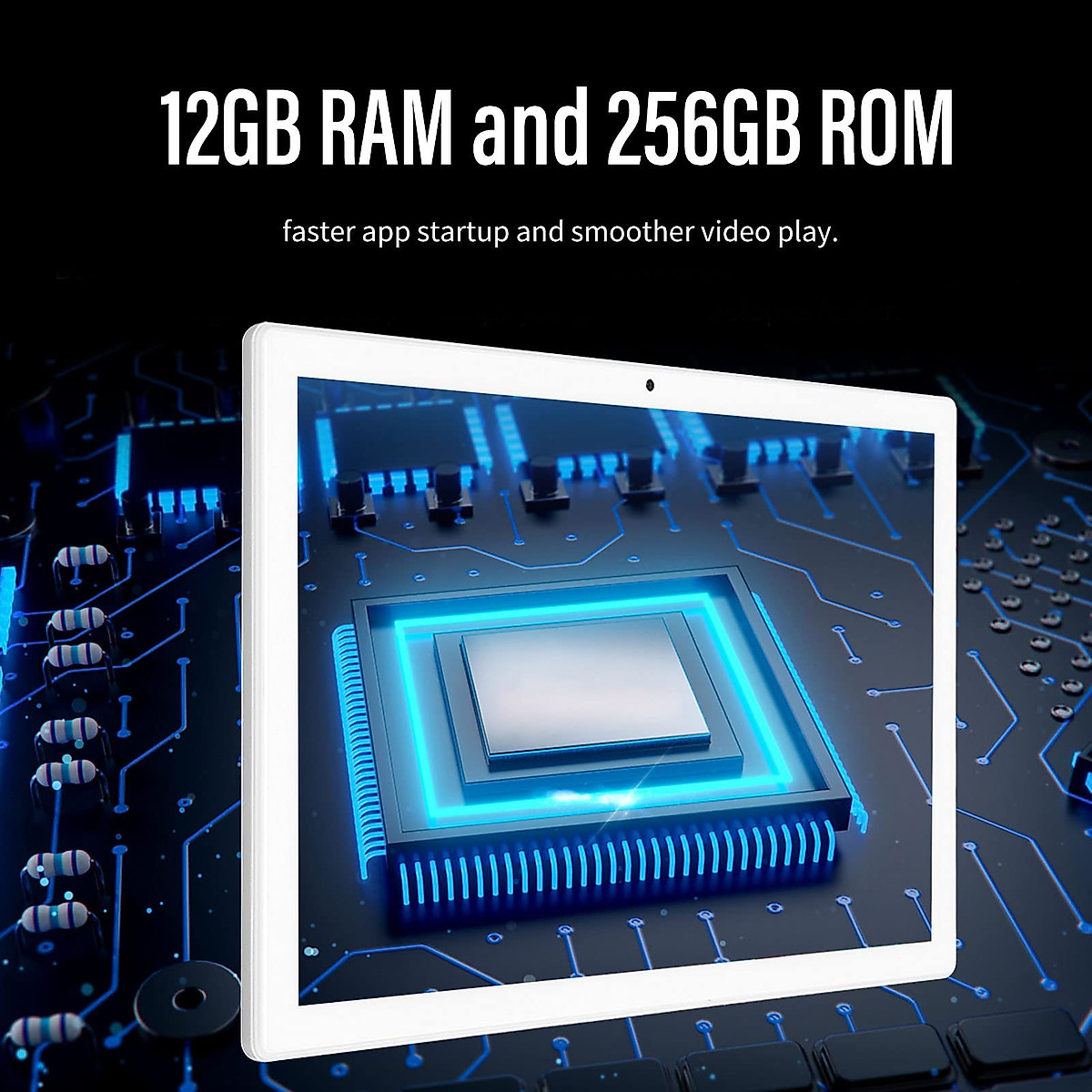 DAUERHAFT 2-in-1 Tablet, US Plug 100‑240V Front 8MP Rear 20MP 4GLTE 5G Dual WiFi 8 Core Tablet Computer with Keyboard and Mouse for Travel (#1)