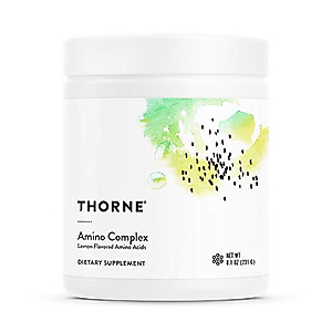 Thorne Amino Complex - Clinically-Validated EAA and BCAA Powder for Pre or Post-Workout - Promotes Lean Muscle Mass and Energy Production - NSF Certified for Sport - Lemon Flavor - 8 Oz - 30 Servings