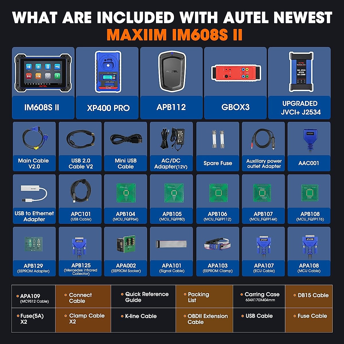 Autel MaxiIM IM608S II: 2024 Newer Ver. of IM608 PRO Top Car IMMO & Key Fob Programming Tool, Same as IM608 PRO II/ IM608 II, w/ XP400 PRO APB112 GBOX3, AutoScan 2.0, Advanced ECU Coding, 40+ Services