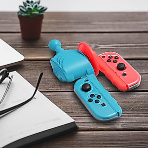 HEATFUN Switch Fishing Rod Compatible with Nintendo Switch Joy Con, Switch Fishing Accessories for Nintendo Switch Fishing Games