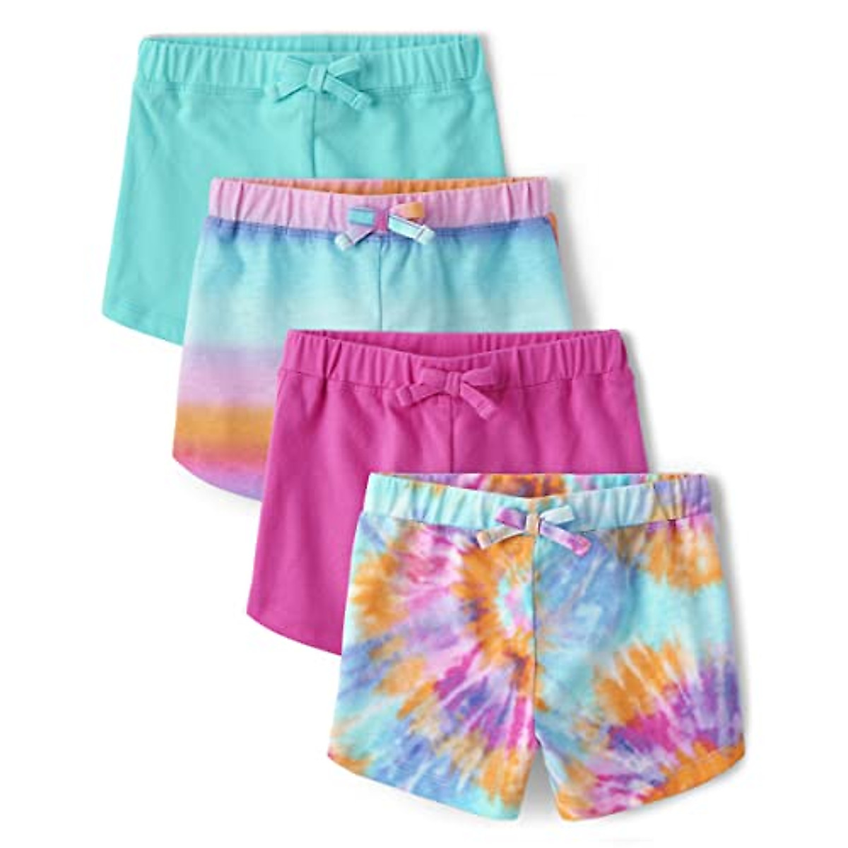 The Children's Place Baby Girls Dolphin Shorts, Blue Radiance | Mary Dye_Daydreamer | Pink Summer | Summer Toddler Ombre_Pink Summer_Blue Radiance