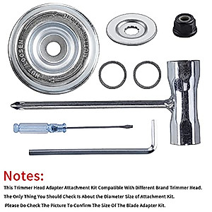 PLUMIA Gardening Machine Lawnmower Blade Adapter Kit, Maintenance Washer Kit Compatible with Stihl String Trimmers Brush Cutter