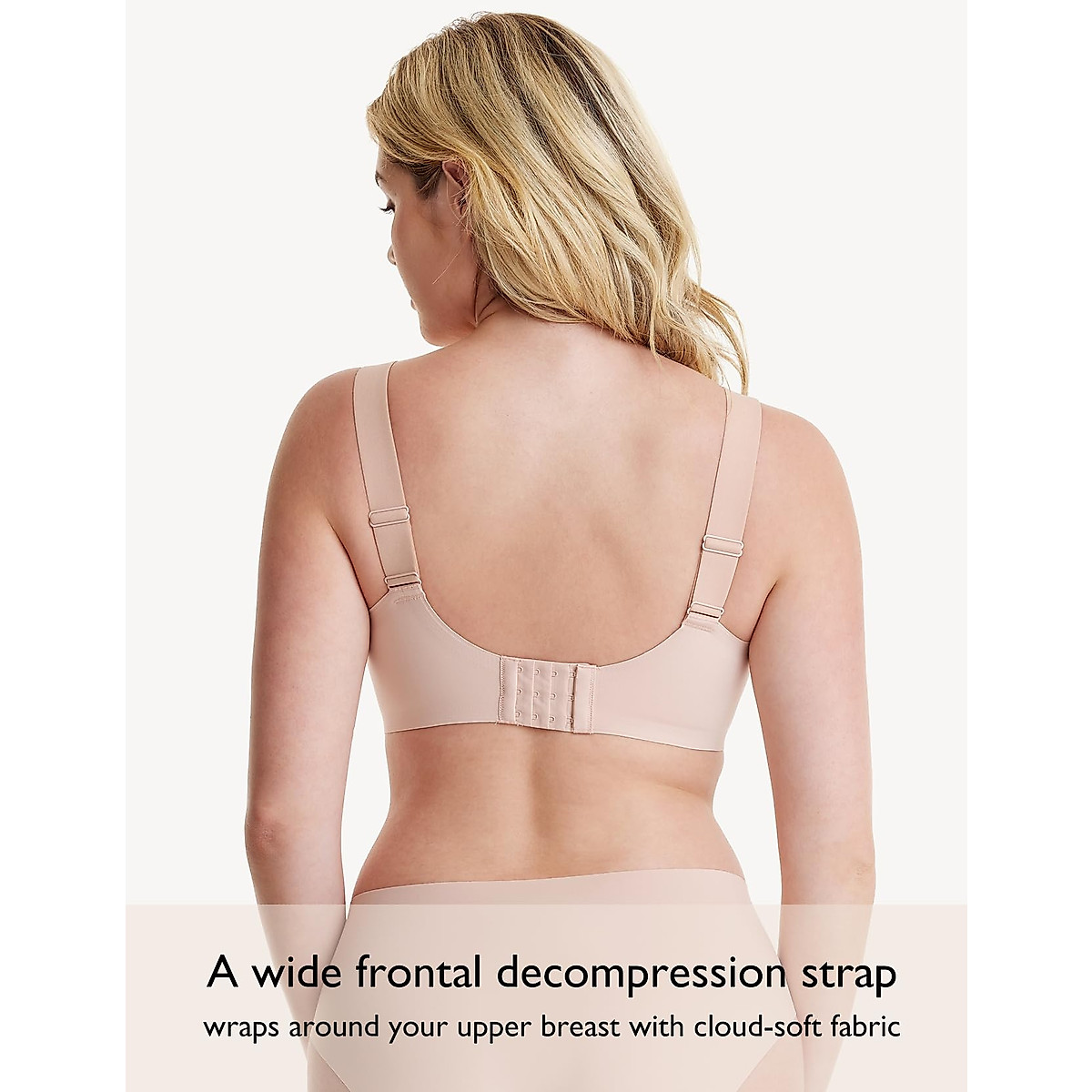 COMFELIE Wireless Bra with Support B-E Cups, Lightly Lined Zero Gravity Sculpt No Spillage Seamless T-Shirt Bra EB063