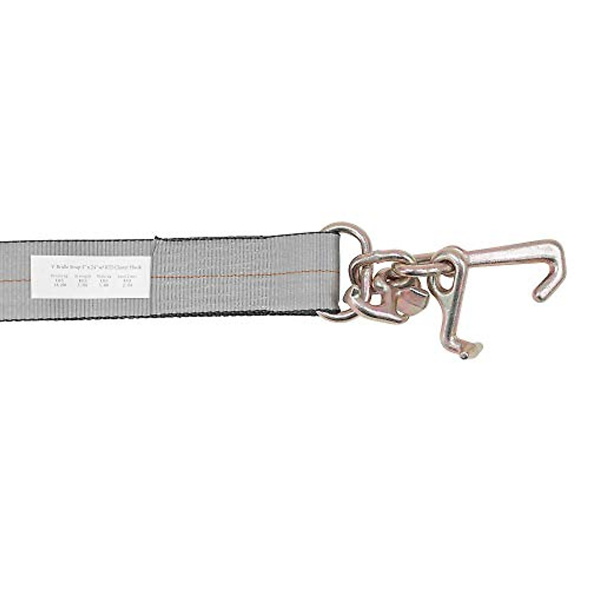 Mytee Products Tow Straps V Bridle 3" x 24" w/ RTJ Cluster Hooks 5400 lbs Working Load | Recovery V Strap for Wrecker, Rollback, Car Hauler