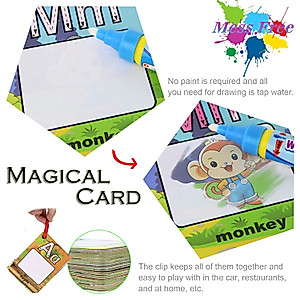 Coolplay A-Z 26 Alphabet Water Cards, Children Drawing Card for Kids Educational Toys for Travel