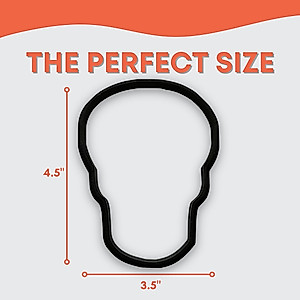 Skull or Zombie Head Cookie Cutter (4 inches)