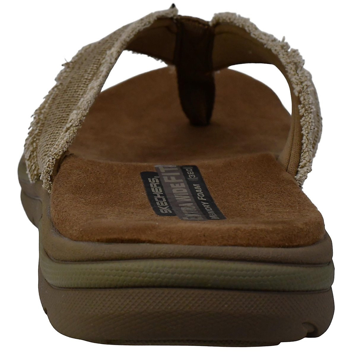 Skechers Men's Bosnia Flip-Flop Sandal, Tan, 11 M US